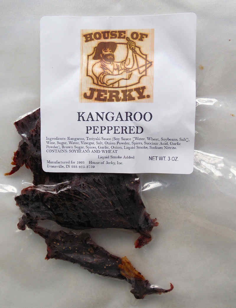 Kangaroo Jerky – Peppered – House of Jerky